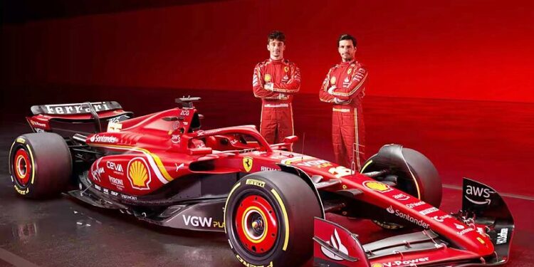 Ferrari presenta su nuevo coche para el campeonato mundial de Fórmula 1 ...